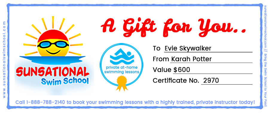 Swim Lesson Certificate Template